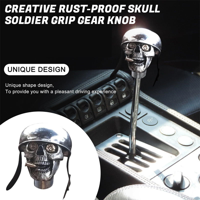 Creative Rust-Proof Skull Soldier Grip Gear Knob – wateraup