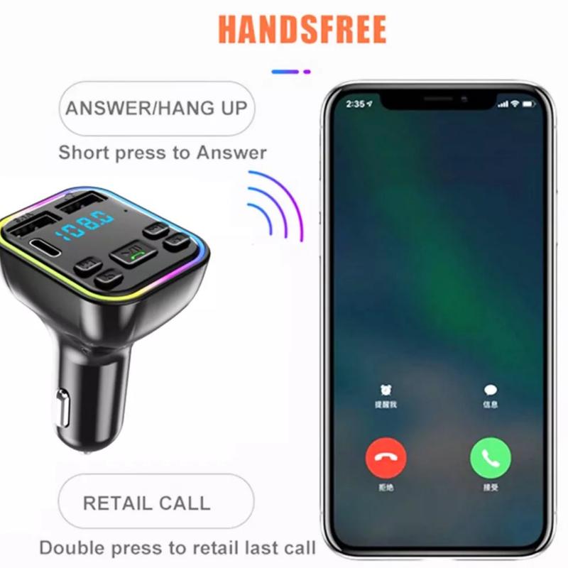 Colorful Lights Bluetooth Car MP3 Player – wateraup