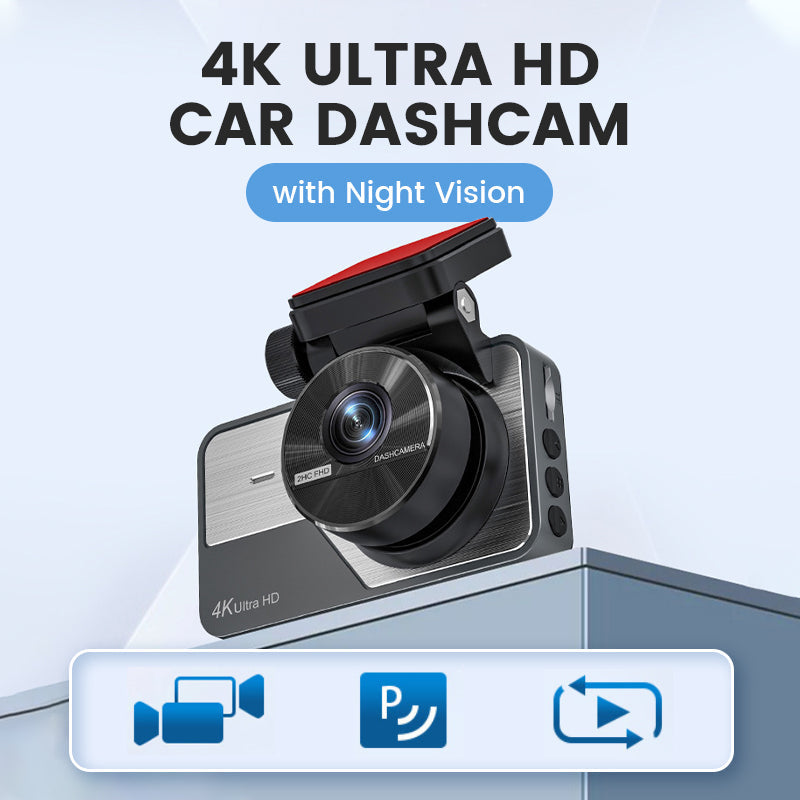 4K Ultra HD Dashcam with Night Vision & Wi-Fi – wateraup